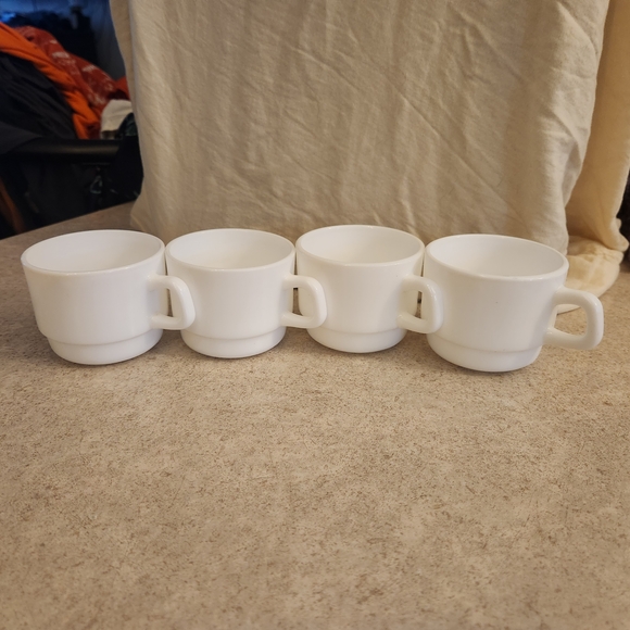 Arcopal | Dining | Stackable Classic White Coffee Mugs Set By Arcopal ...